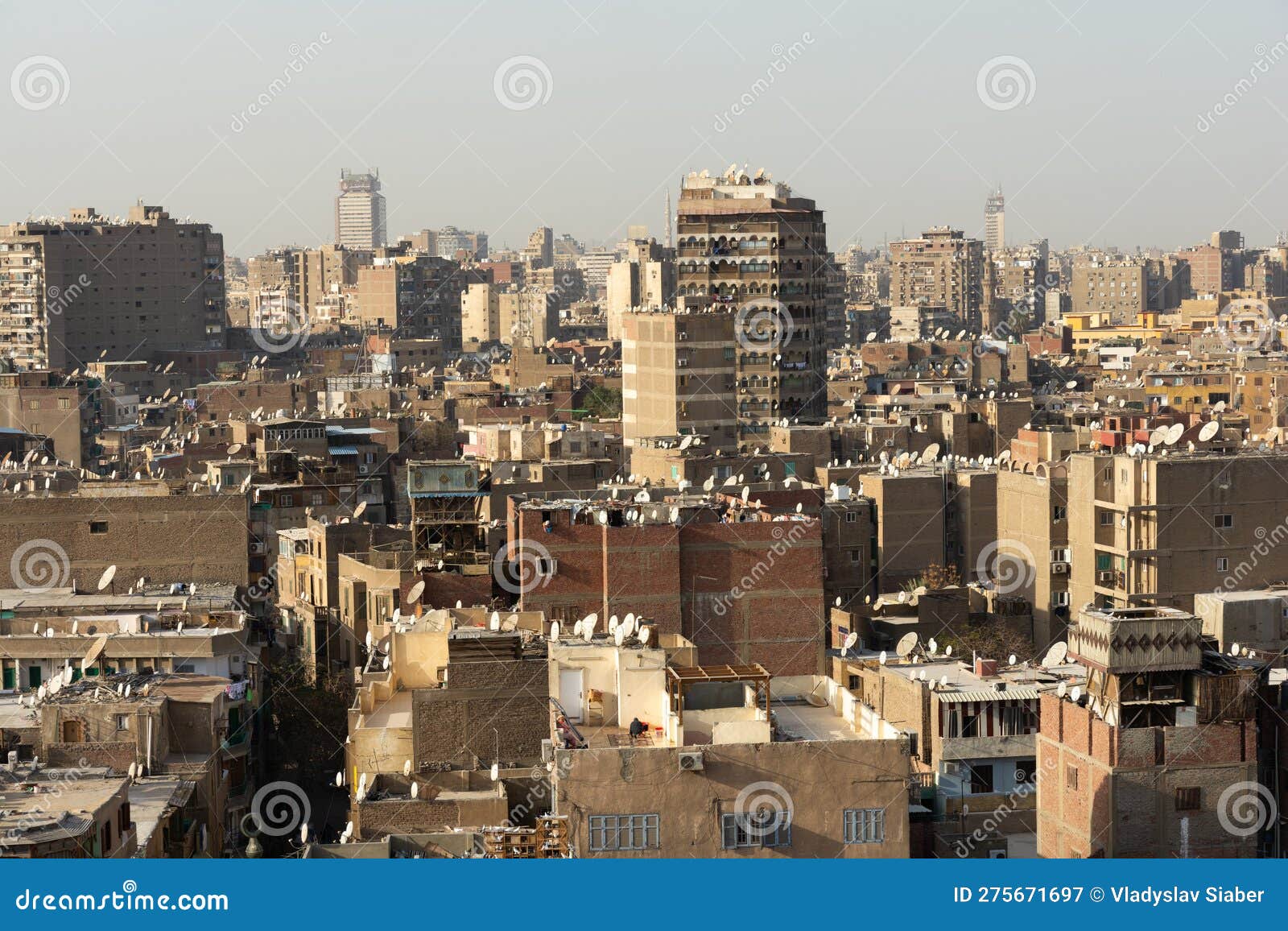 Top View of General Architecture of Cairo Stock Image - Image of brick ...