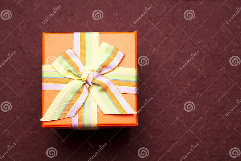 Top View Gift Box stock photo. Image of love, ribbon - 11018294