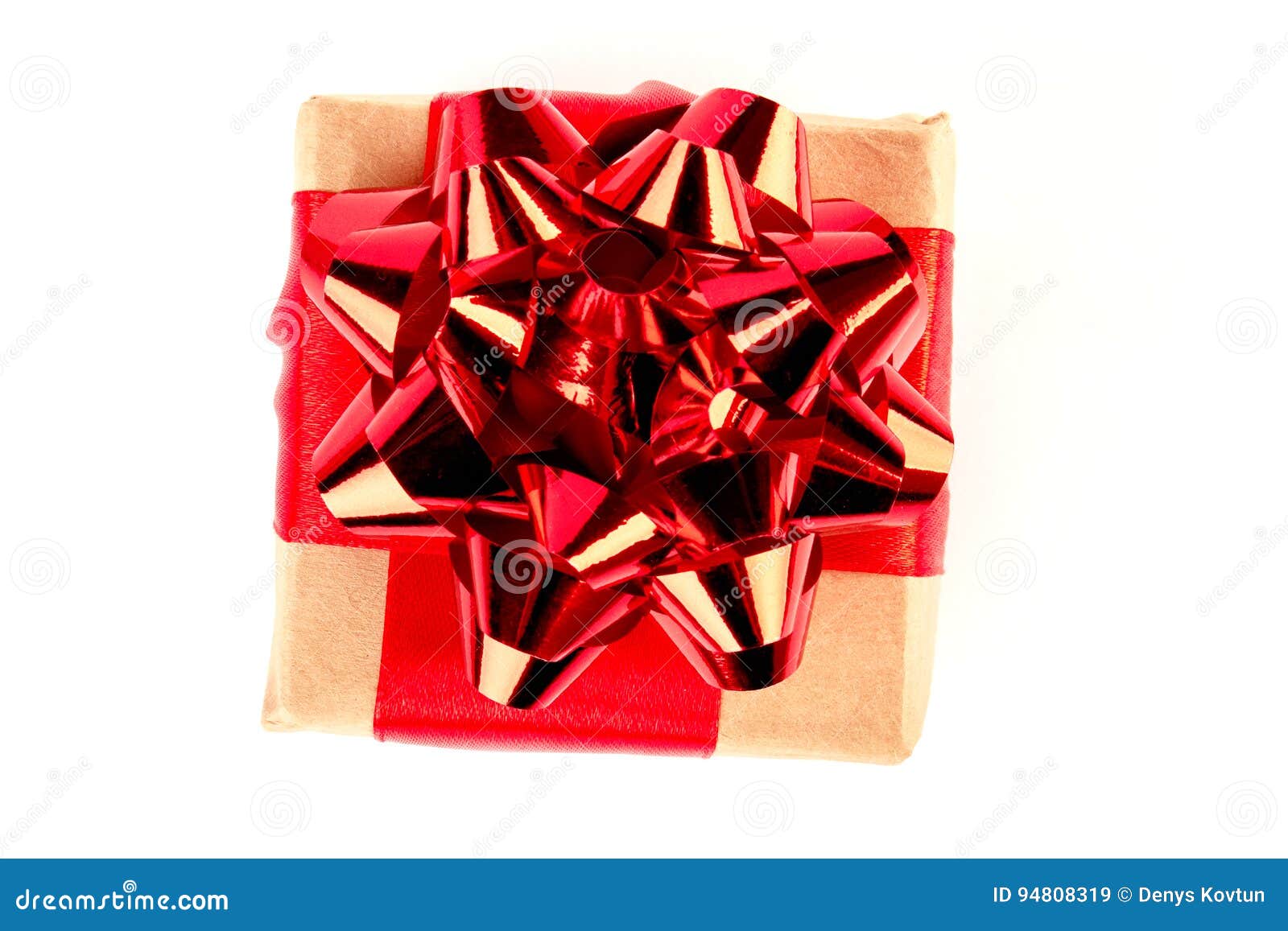Top view on gift box. stock image. Image of ornate, cube - 94808319