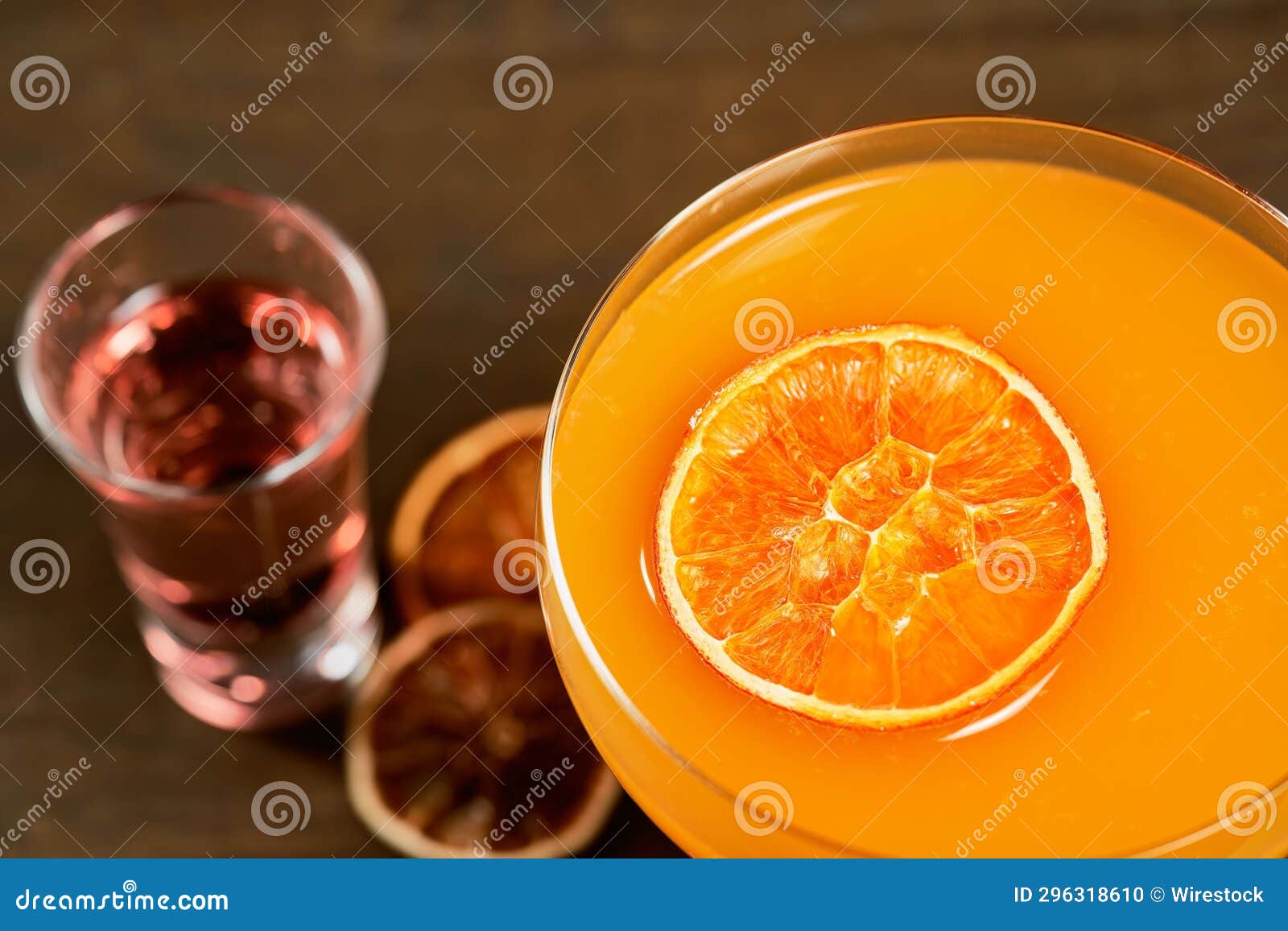 Top View of a Glass of Cocktail in a Bar Stock Photo - Image of lime ...