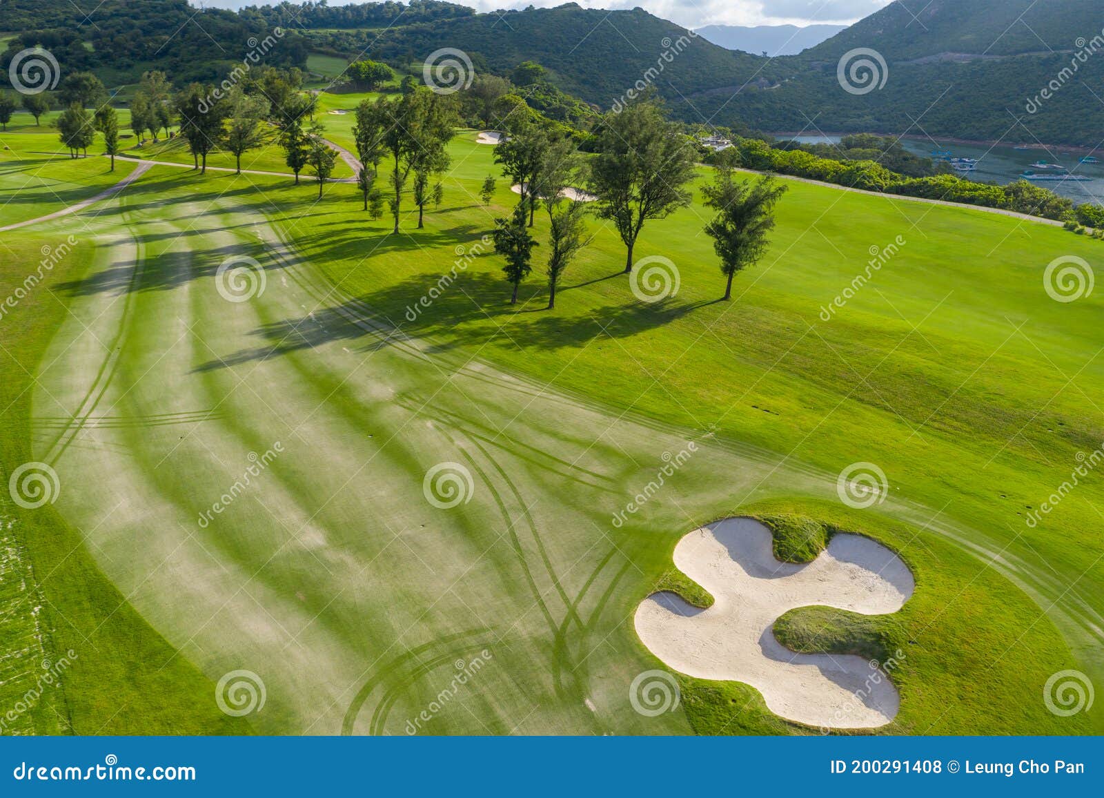 View of golf court stock photo. Image of recreation - 200291408