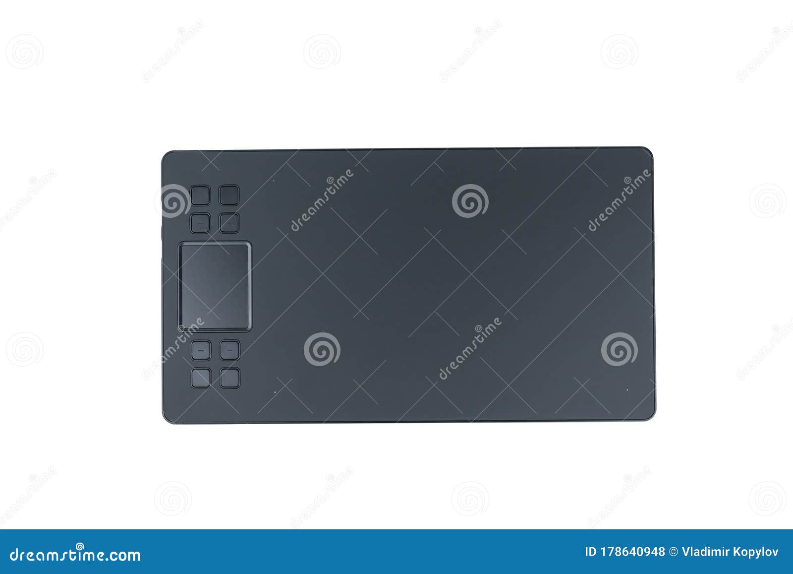 Top View of a Graphic Tablet Isolated on a White Background. Stock ...