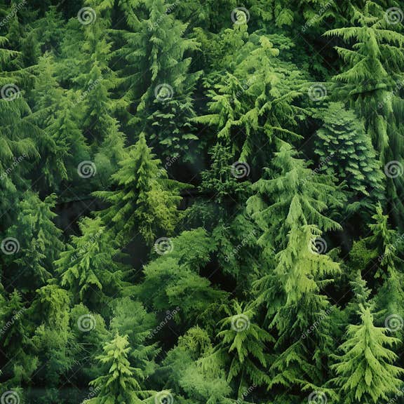 Top View of the Green Forest Stock Image - Image of wallpaper, green ...