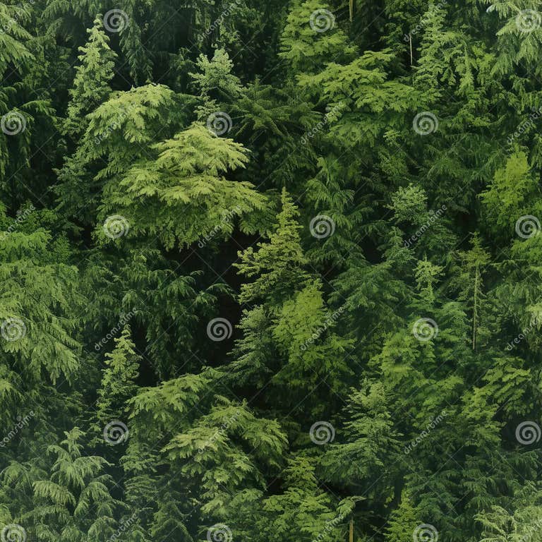 Top View of the Green Forest Stock Photo - Image of natural, leaf ...