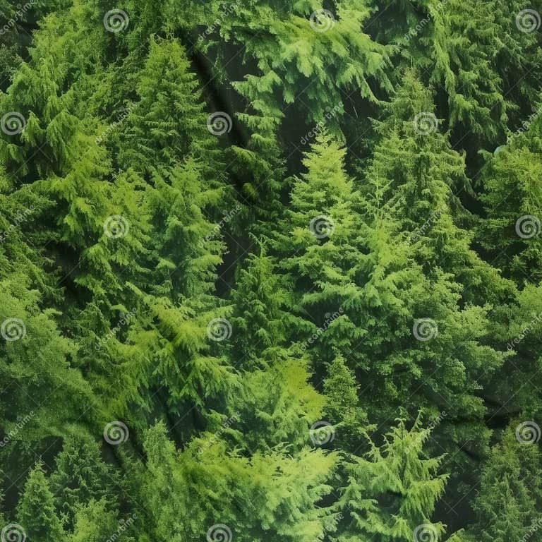 Top View of the Green Forest Stock Image - Image of forest, wallpaper ...