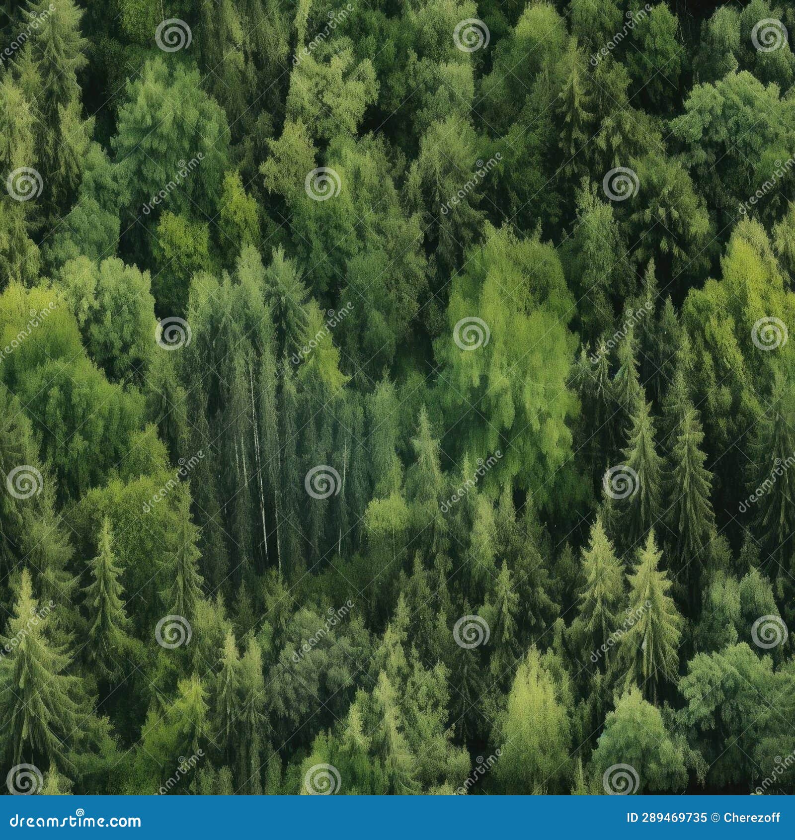 Top View of the Green Forest Stock Image - Image of wood, view: 289469735