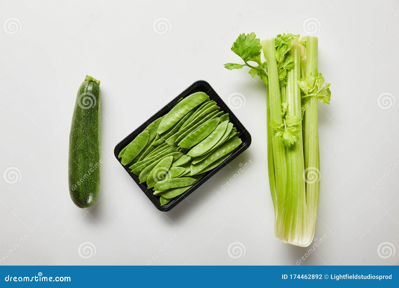 Top View of Green Organic Vegetables Stock Photo - Image of vegan, peas ...