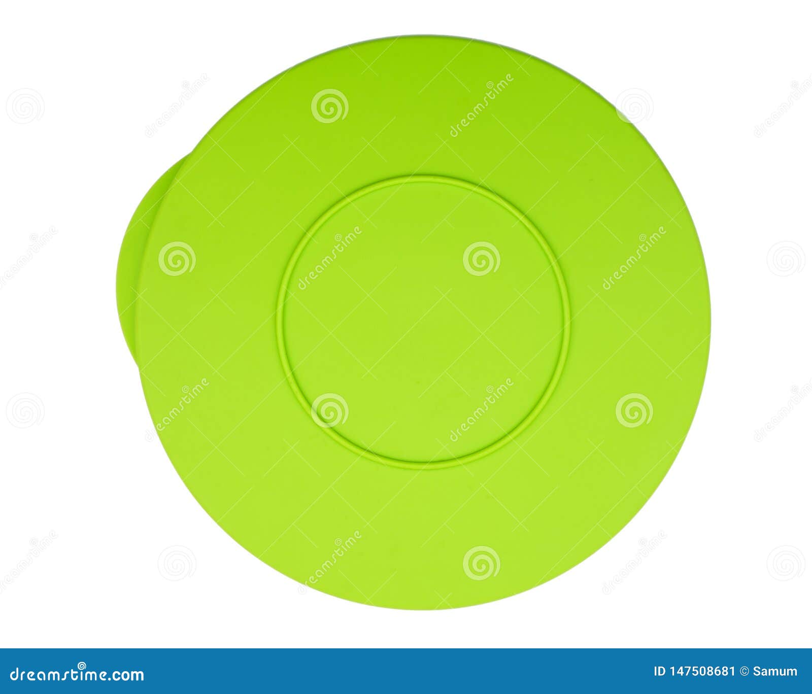 Top View of Green Plastic Lid Isolated Stock Image - Image of view ...