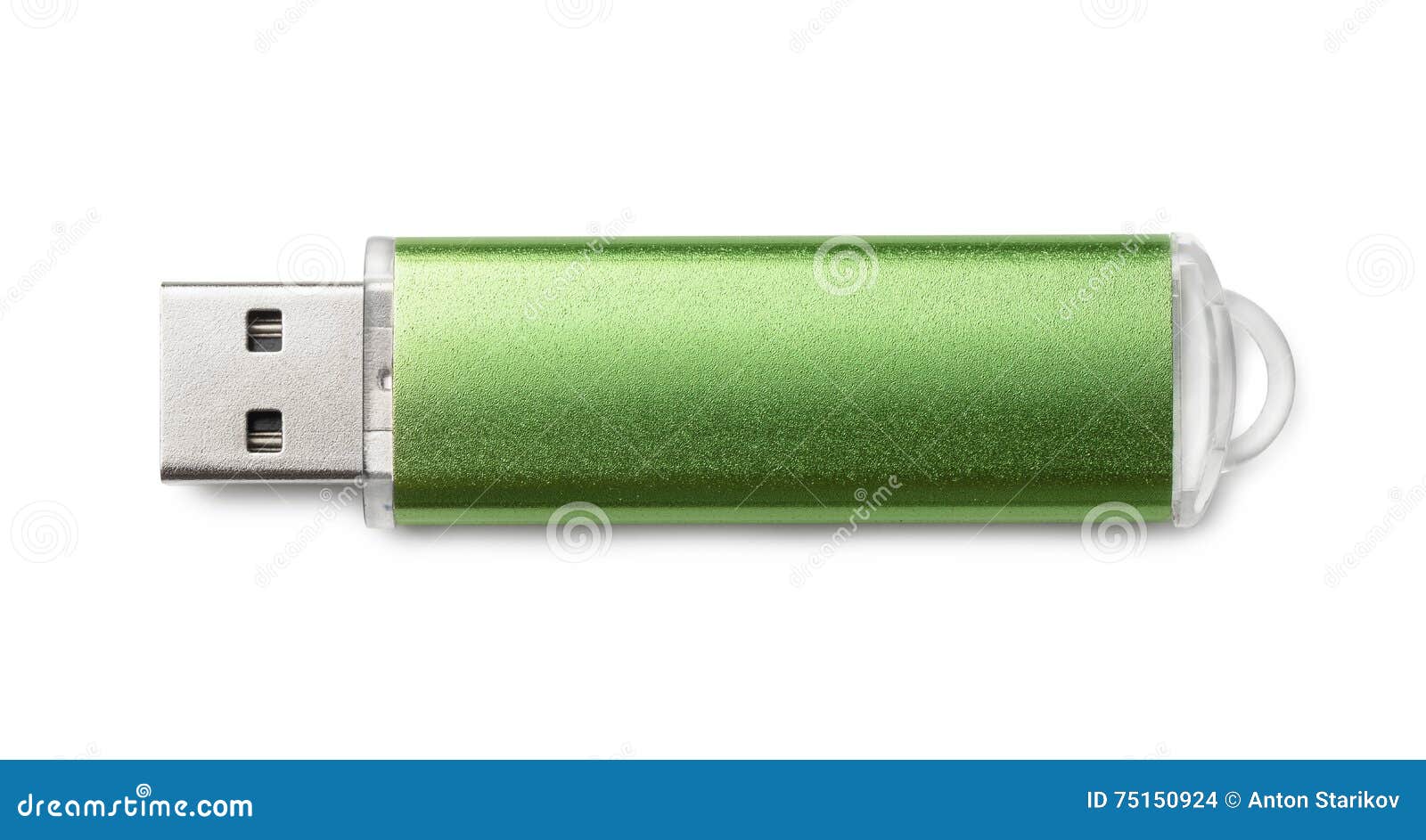 Top View of Green USB Flash Drive Stock Photo - Image of disk ...