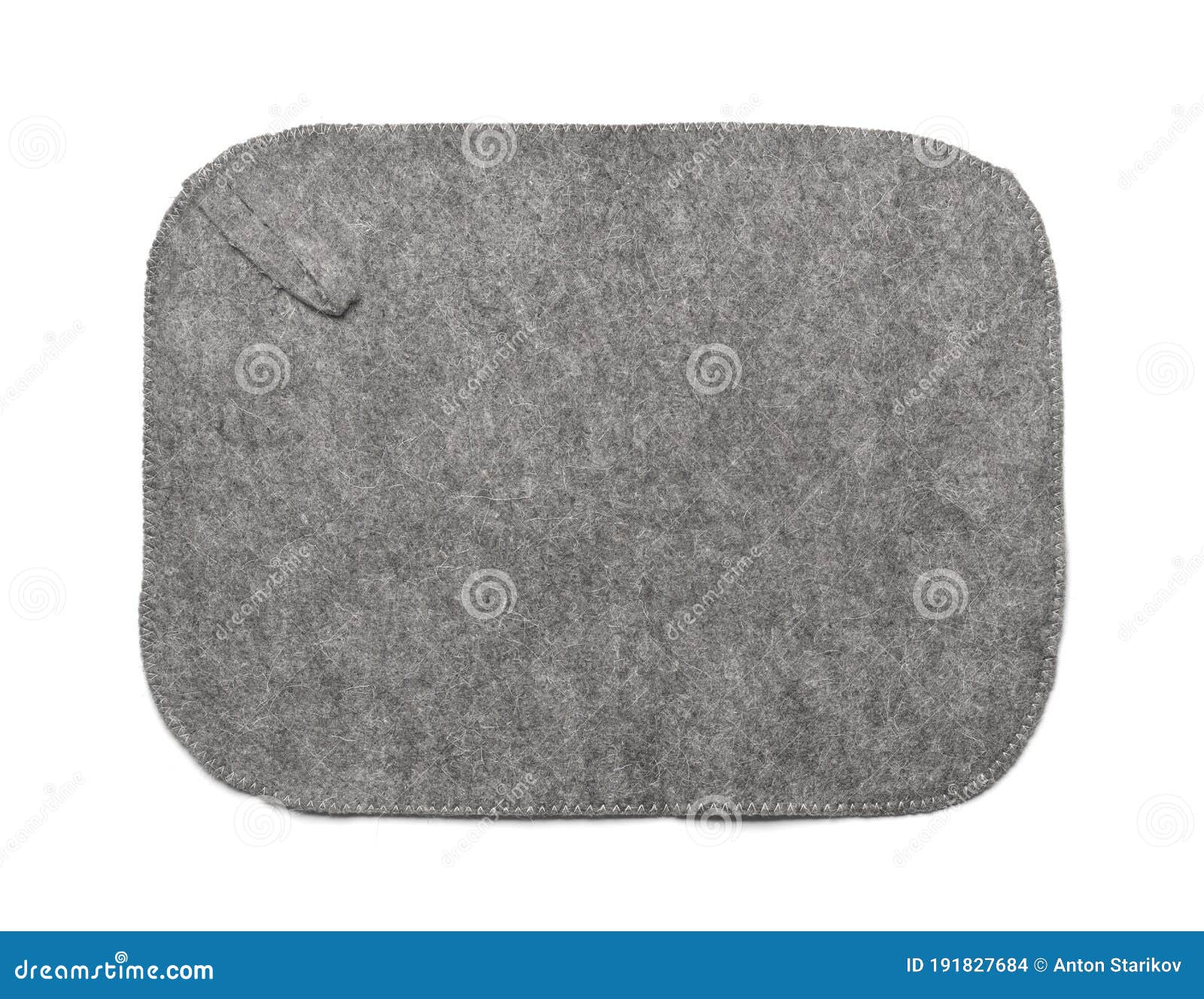 Top view of grey felt mat stock photo. Image of cover - 191827684