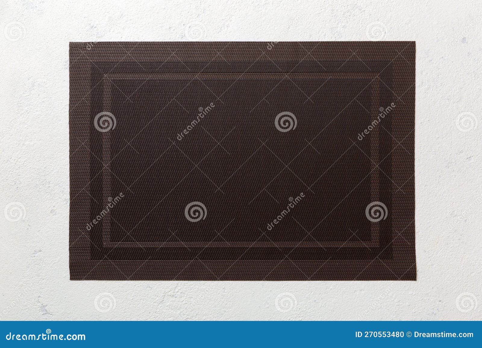 Top View of Grey Tablecloth for Food on Cement Background. Empty Space ...
