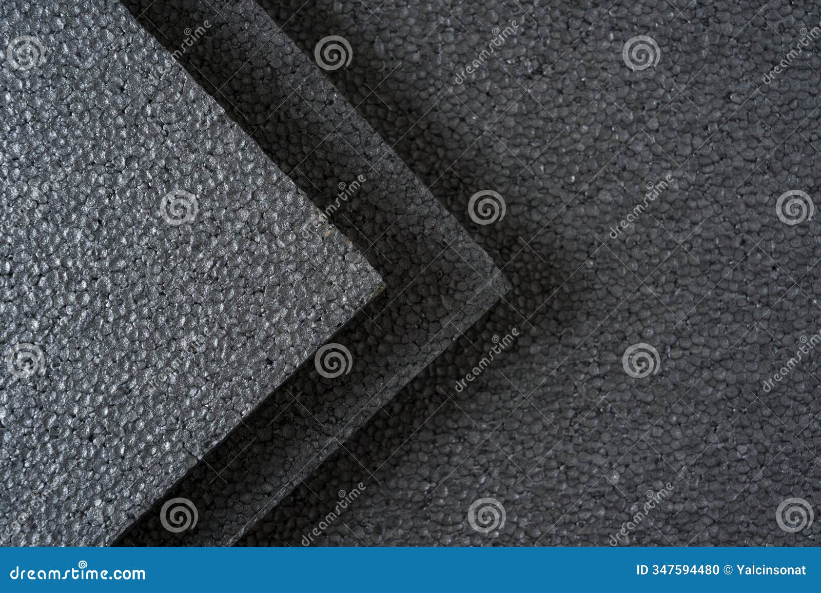 Top View of Grey Thermal Insulation Styrofoam Sheets Stacked on Top of ...