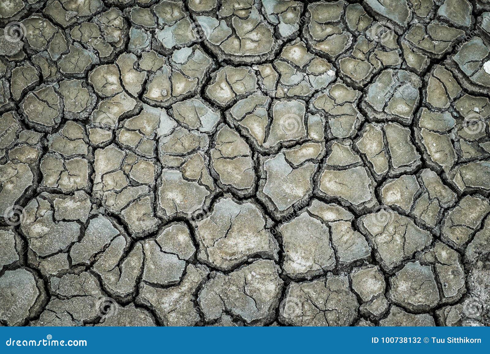 Top View of Ground Mud Crack Stock Photo - Image of black, arid: 100738132