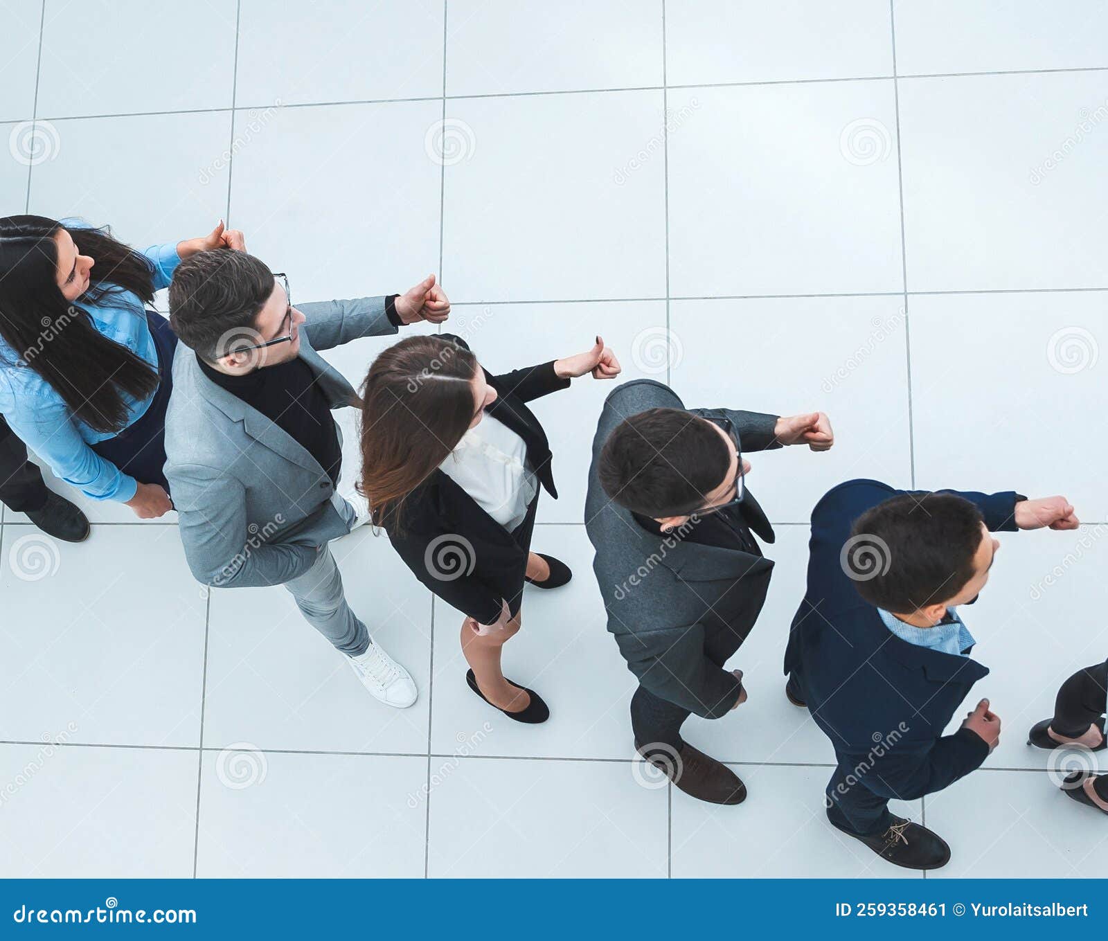 Group of Diverse Business People Standing in Line Stock Image - Image ...