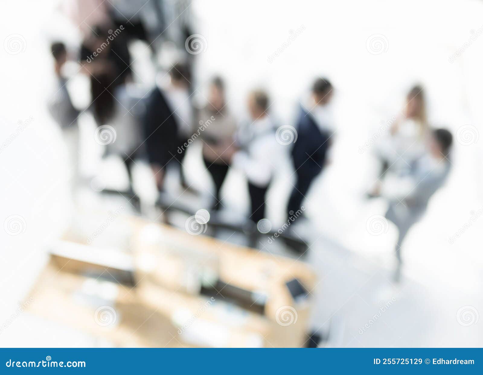 Top View. Group of Employees in a Modern Office Stock Image - Image of ...