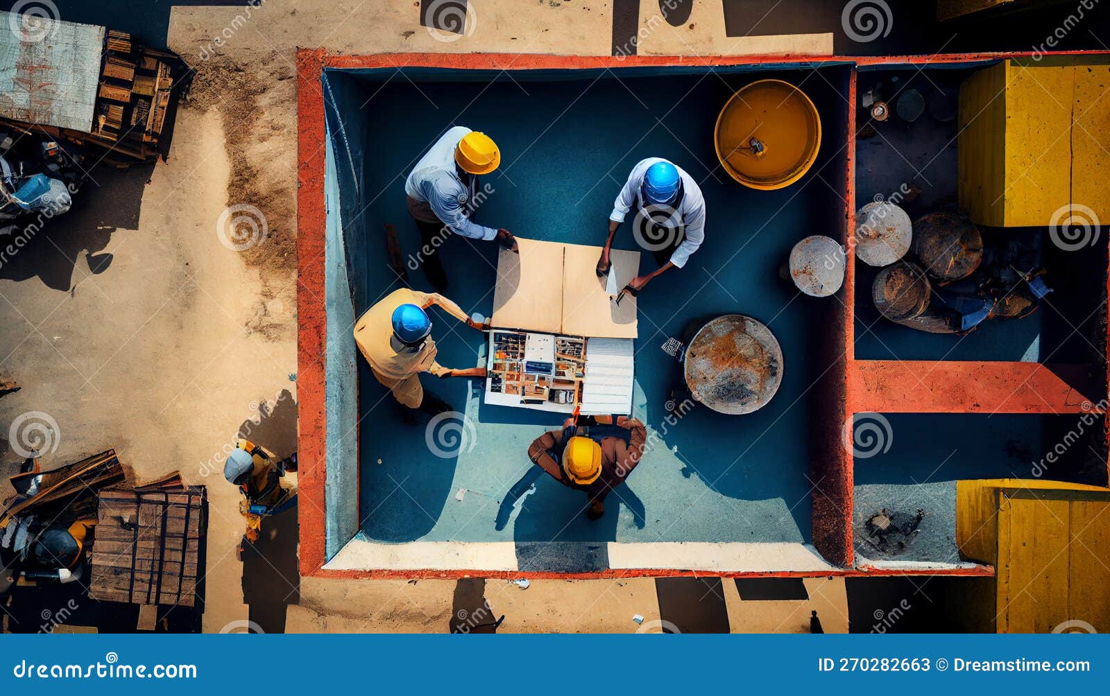 Work Of Architects In Design And Remodeling Of Building, Draft ...