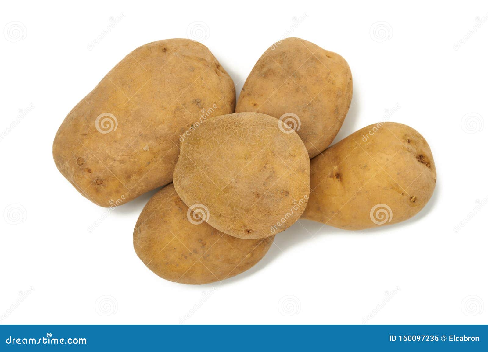Potatoes Isolated on White Background. Stock Illustration ...