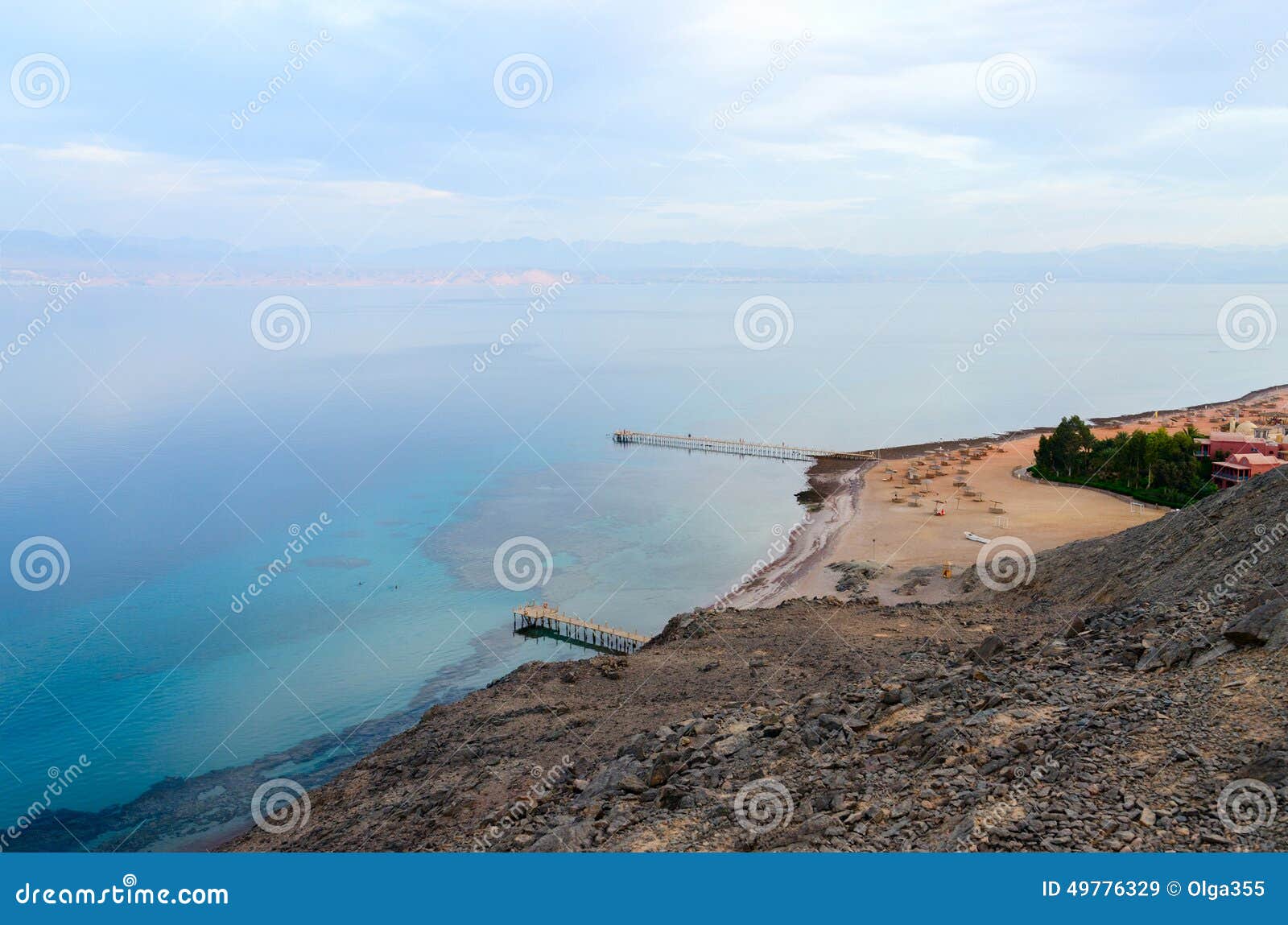 Top View of the Gulf of Aqaba Stock Image - Image of clouds, aqaba ...