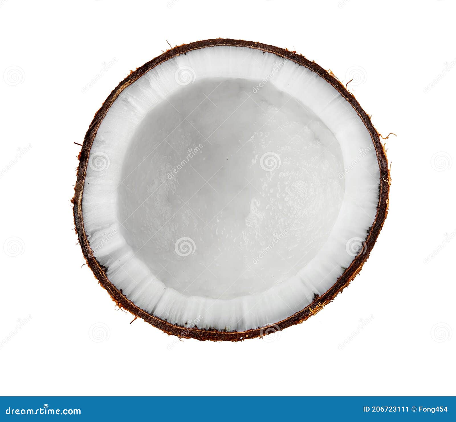 Half A Coconut, Bottle Of Coconut Milk With Straw. Coconut Shells Stock ...