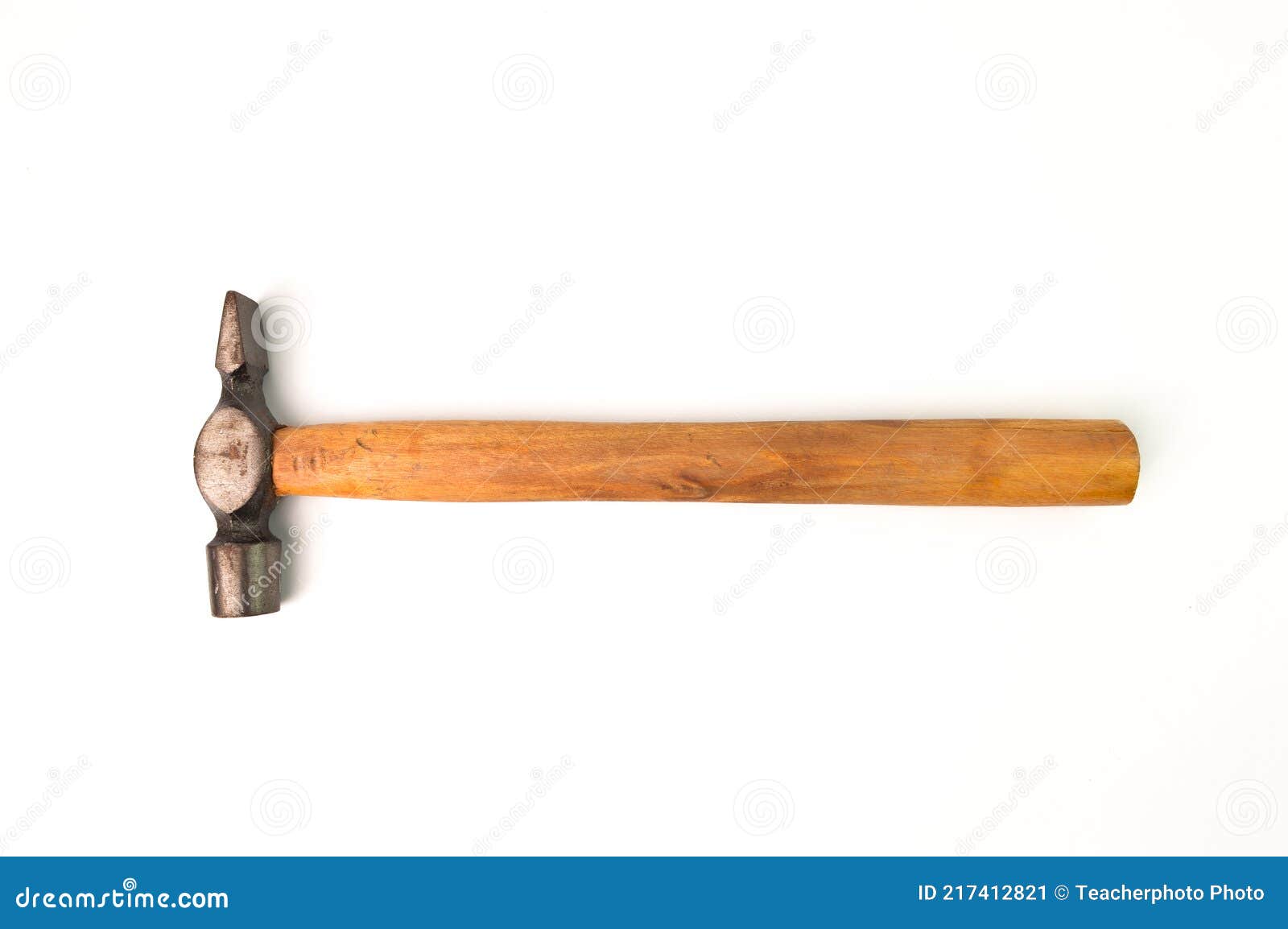 Top View of Hammer Isolated on a White Background Stock Image - Image ...
