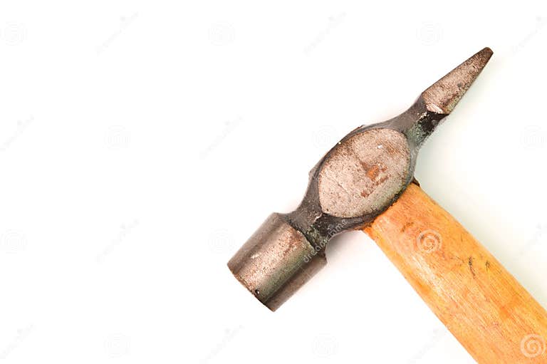 Top View of Hammer Isolated on a White Background Stock Photo - Image ...