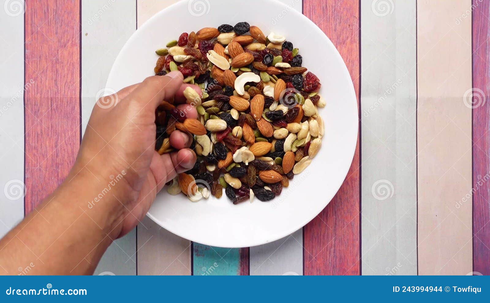 Top View of Hand Pick Many Mixed Nuts Stock Footage - Video of bowl ...
