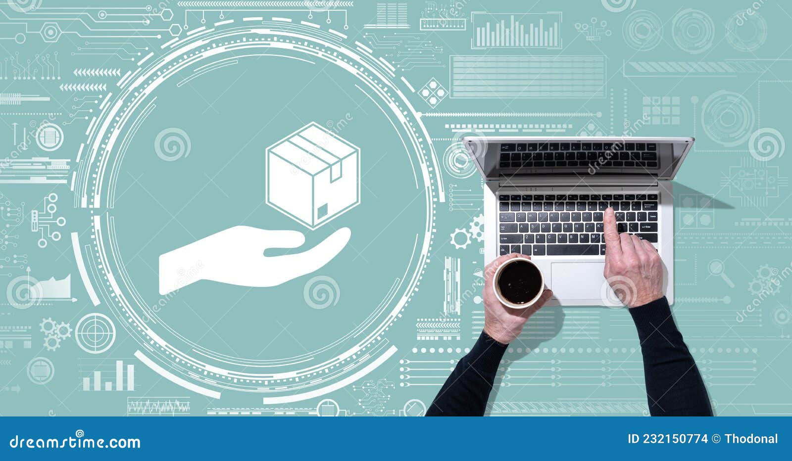 Concept of distribution stock photo. Image of service - 232150774