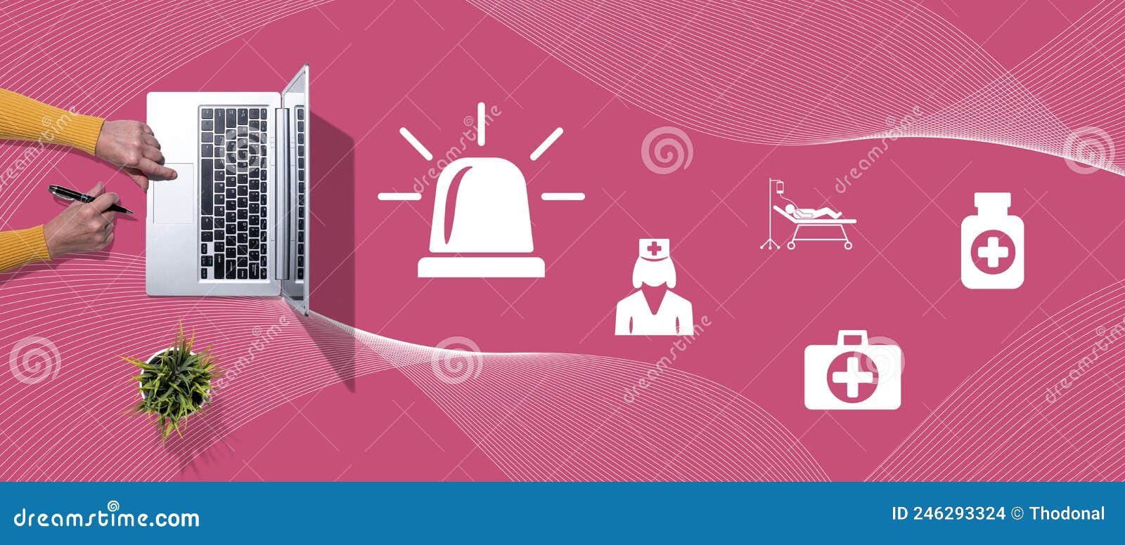 Concept of emergency stock illustration. Illustration of hospital ...