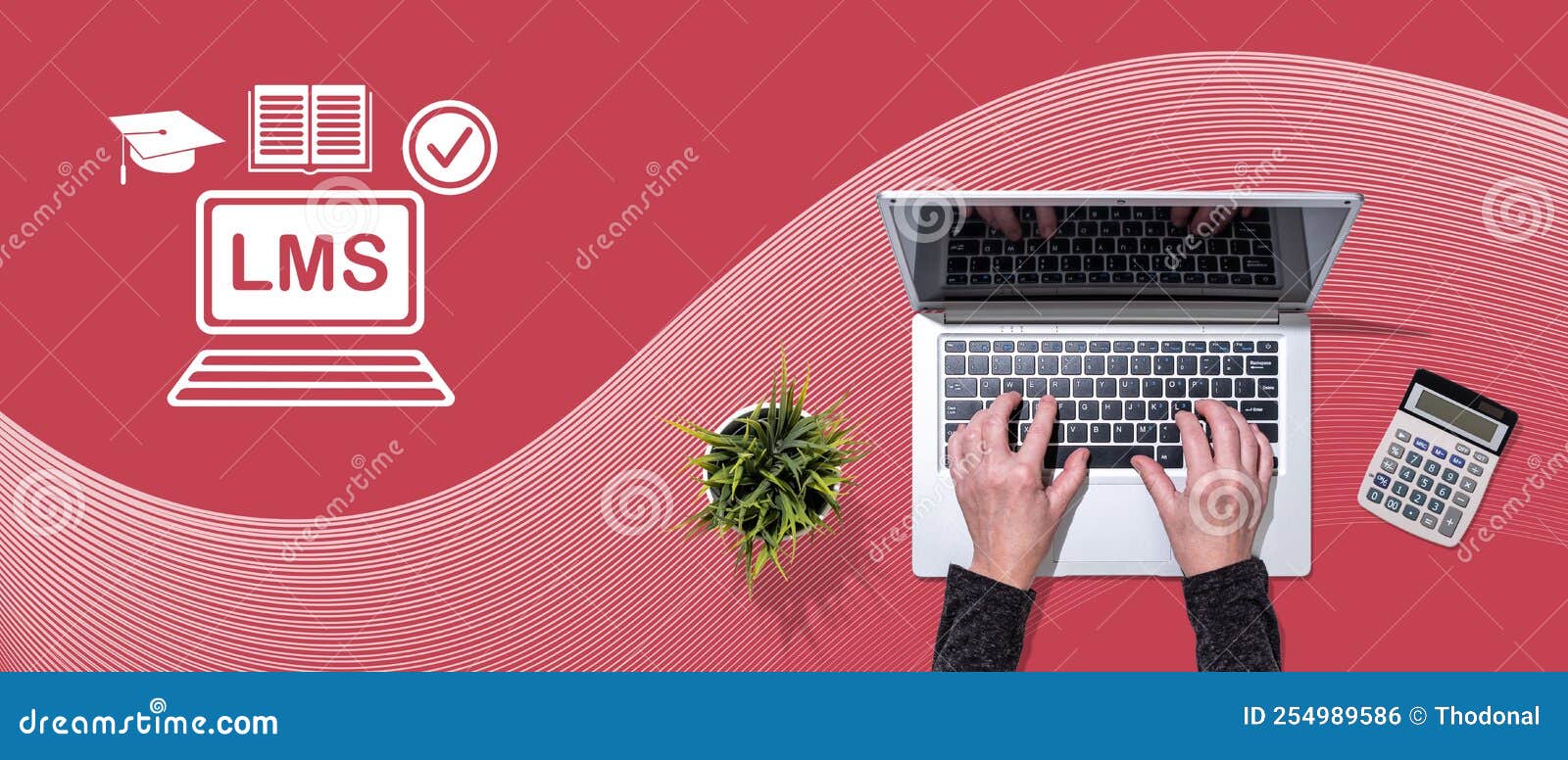 Concept of lms stock photo. Image of software, success - 254989586