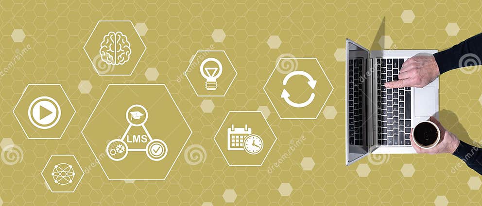 Concept of lms stock image. Image of program, education - 338665005