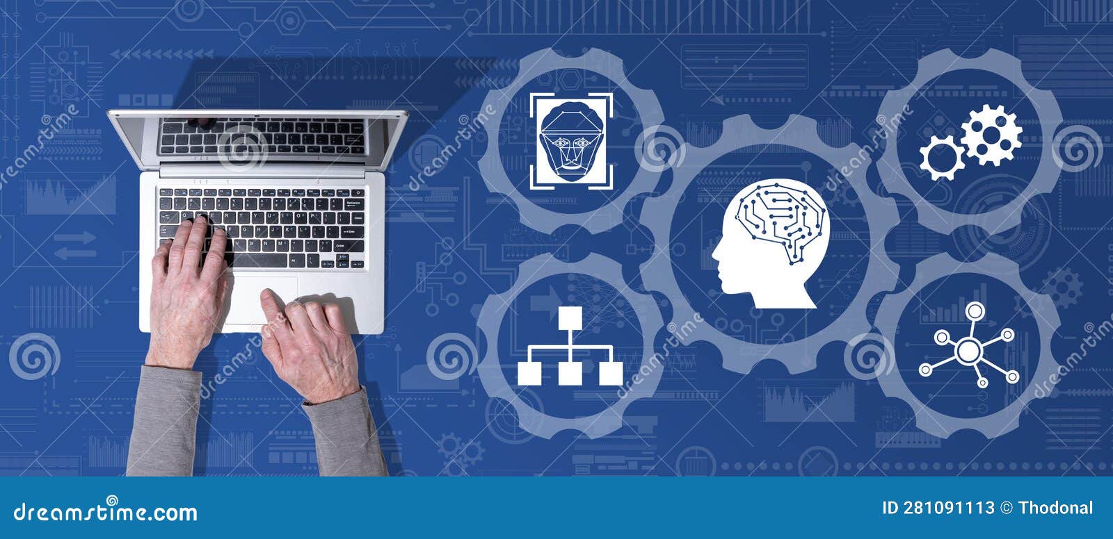 Concept of Machine Learning Stock Illustration - Illustration of ...