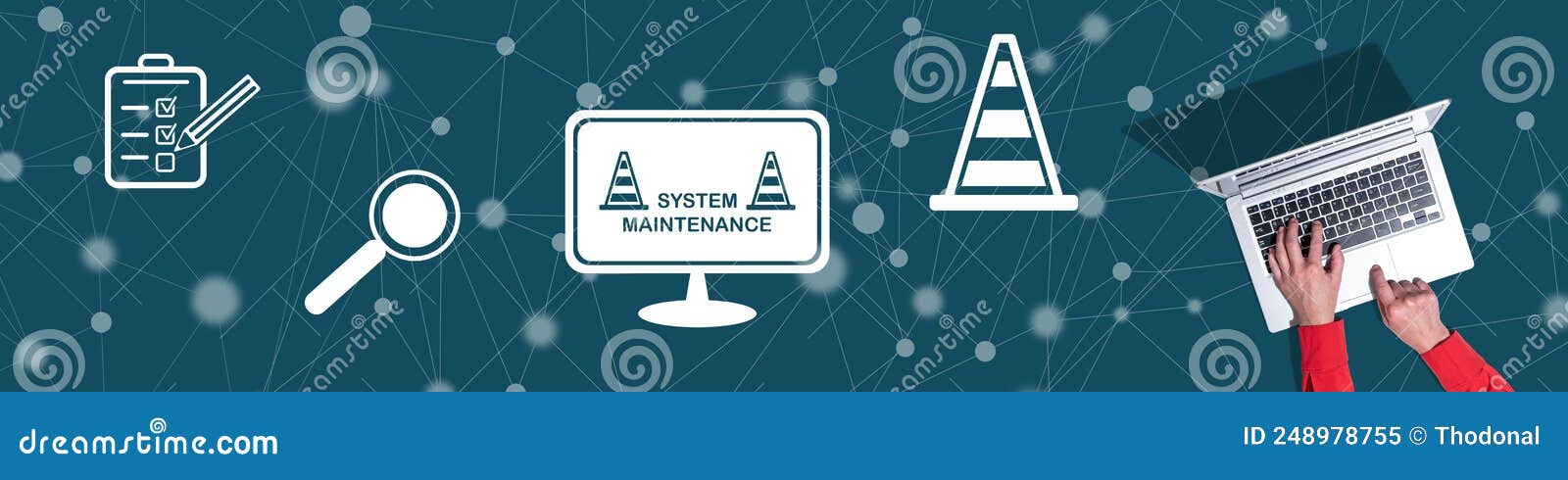 Concept of System Maintenance Stock Image - Image of install, concept ...