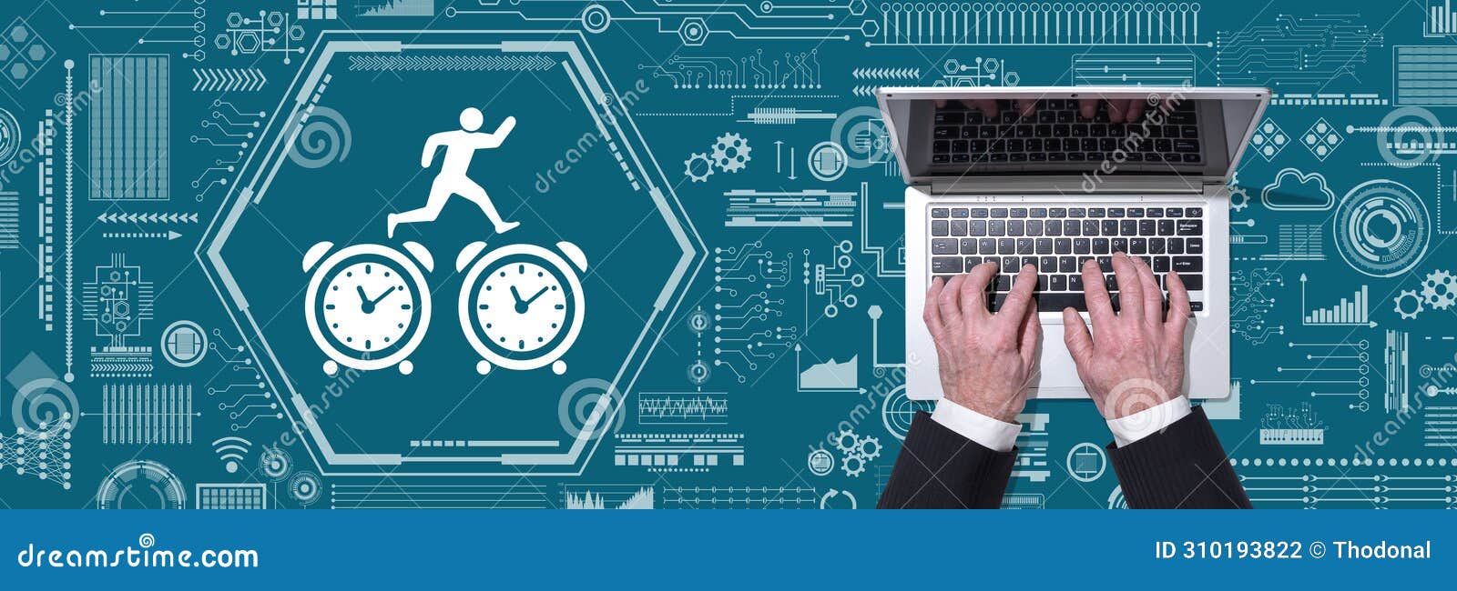 Concept of time management stock photo. Image of hour - 310193822