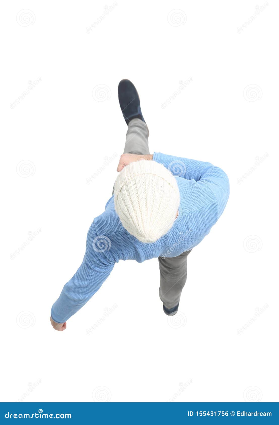 Top View .handsome Sports Guy Looking at the Camera Stock Photo - Image ...