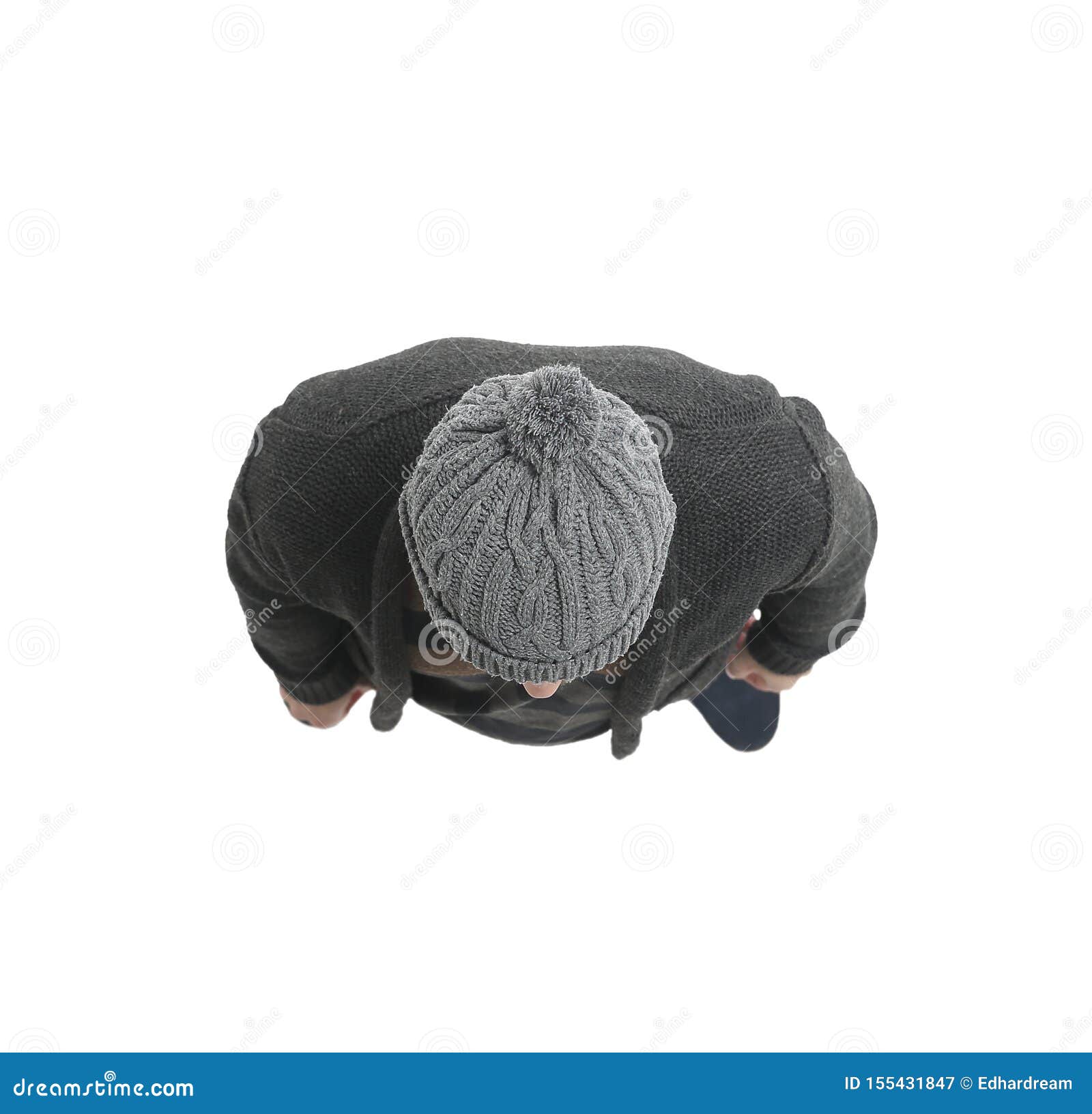 Top View .handsome Sports Guy Looking at the Camera Stock Image - Image ...