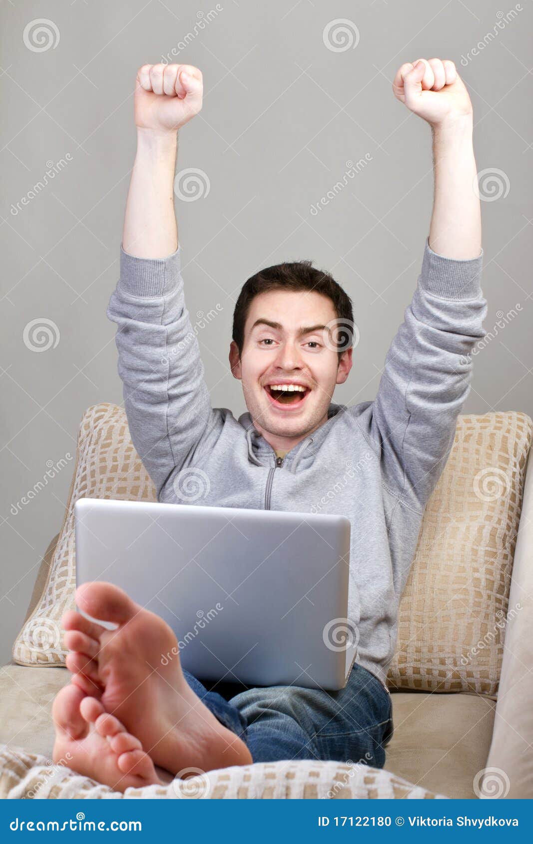 Top view of happy guy stock photo. Image of businessman - 17122180