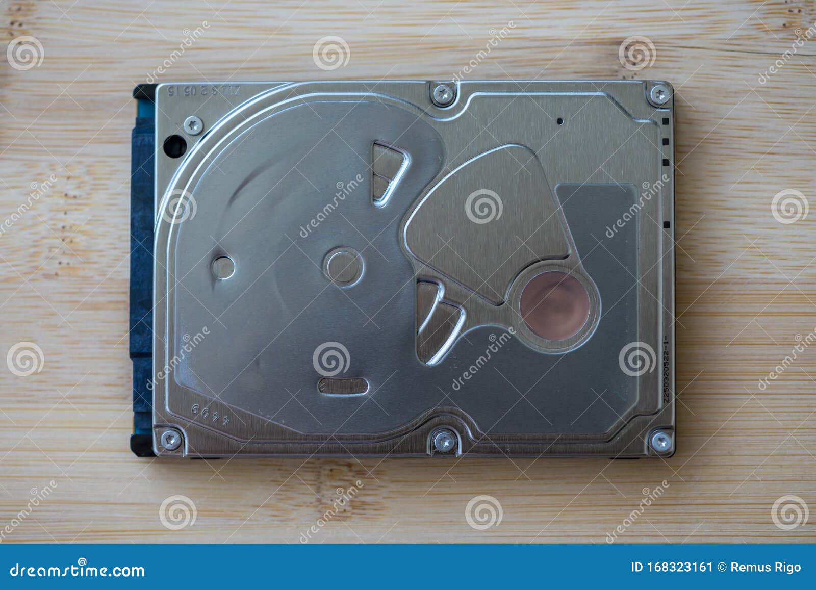 Top View of a Hard Disk Drive Stock Image - Image of interface ...