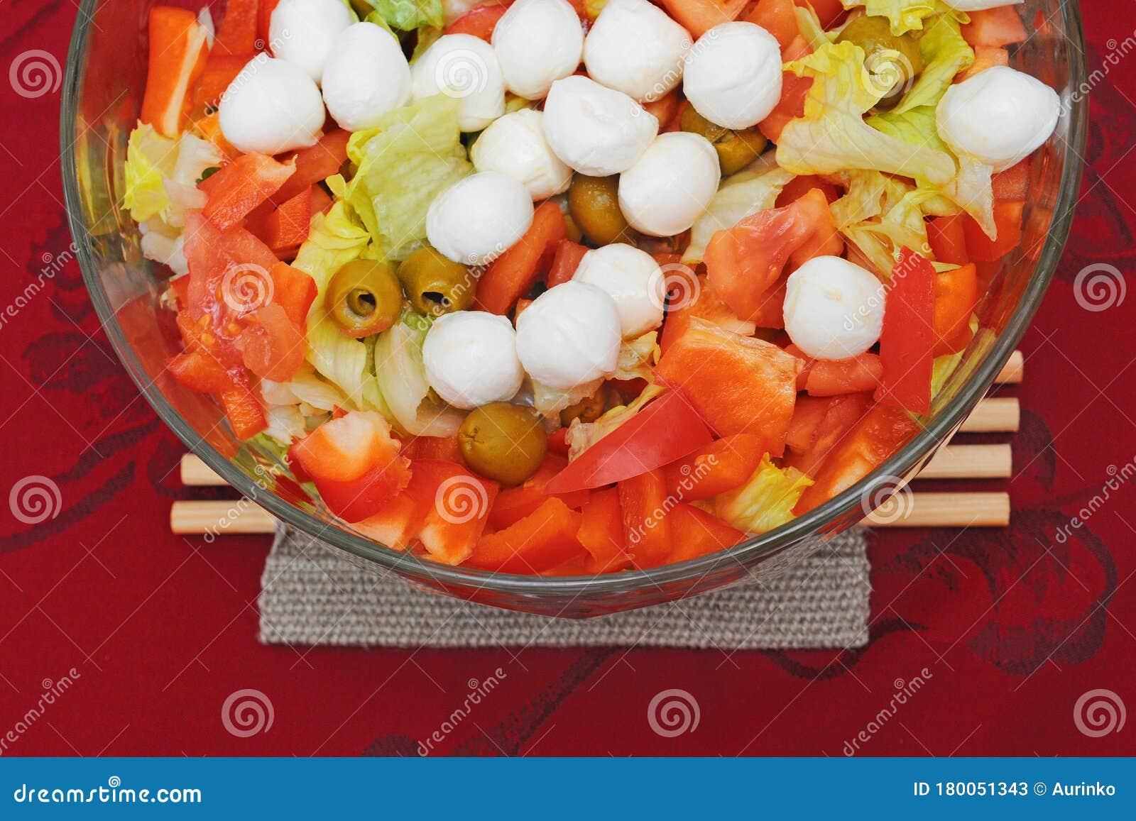 Top view of healthy salad stock image. Image of eating - 180051343