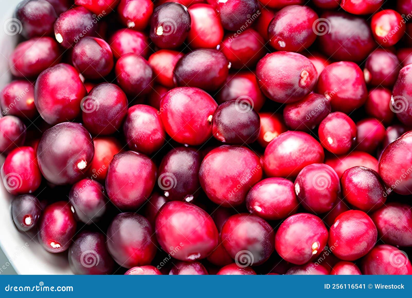 Top View of a Heap of Delicious Ripe Cranberries Stock Image - Image of ...
