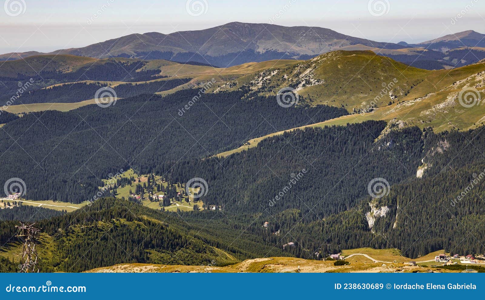 Top view of the hills stock image. Image of hike, green - 238630689