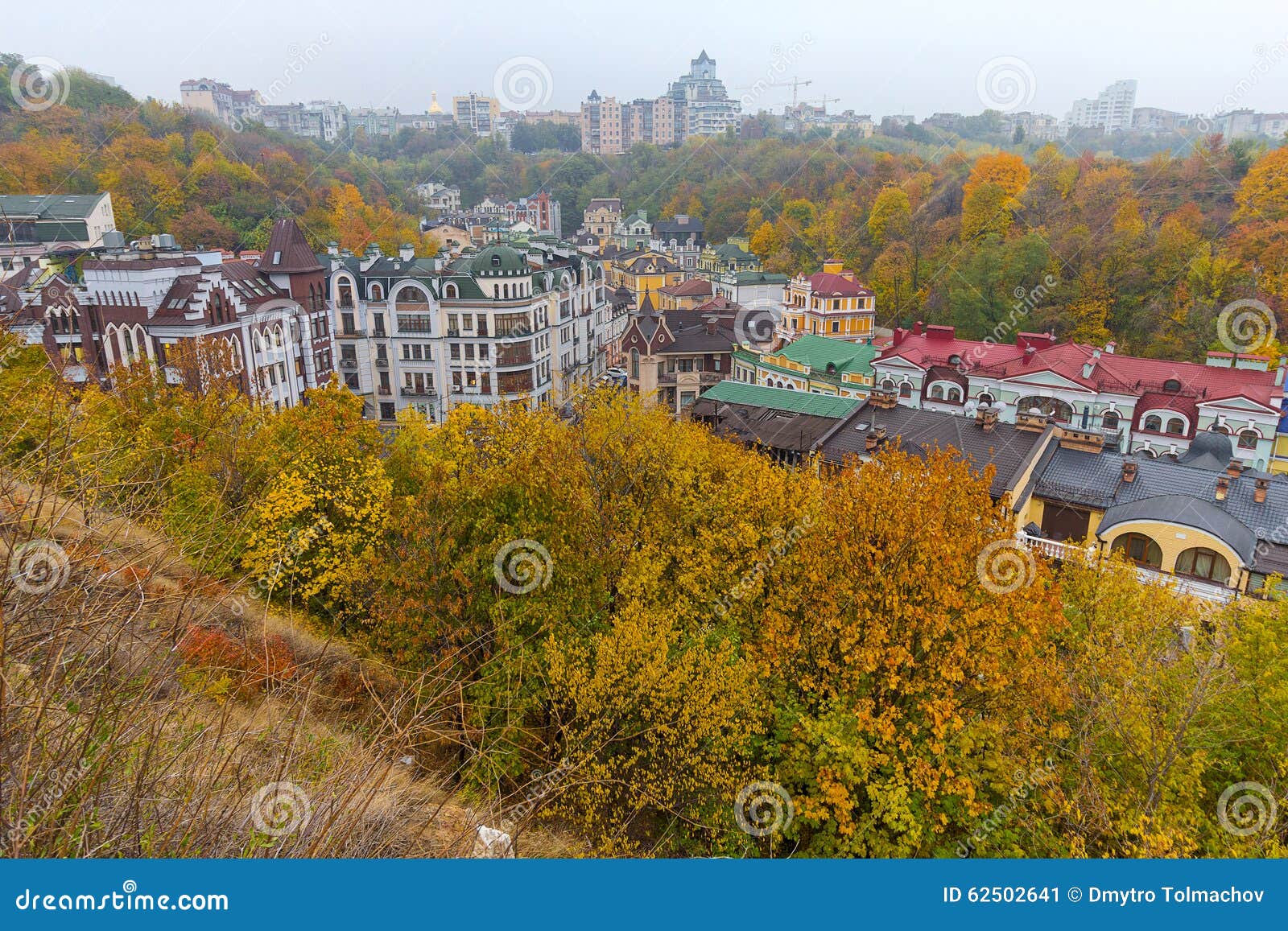 Top View of the Historical Center of Kiev Stock Image - Image of ...