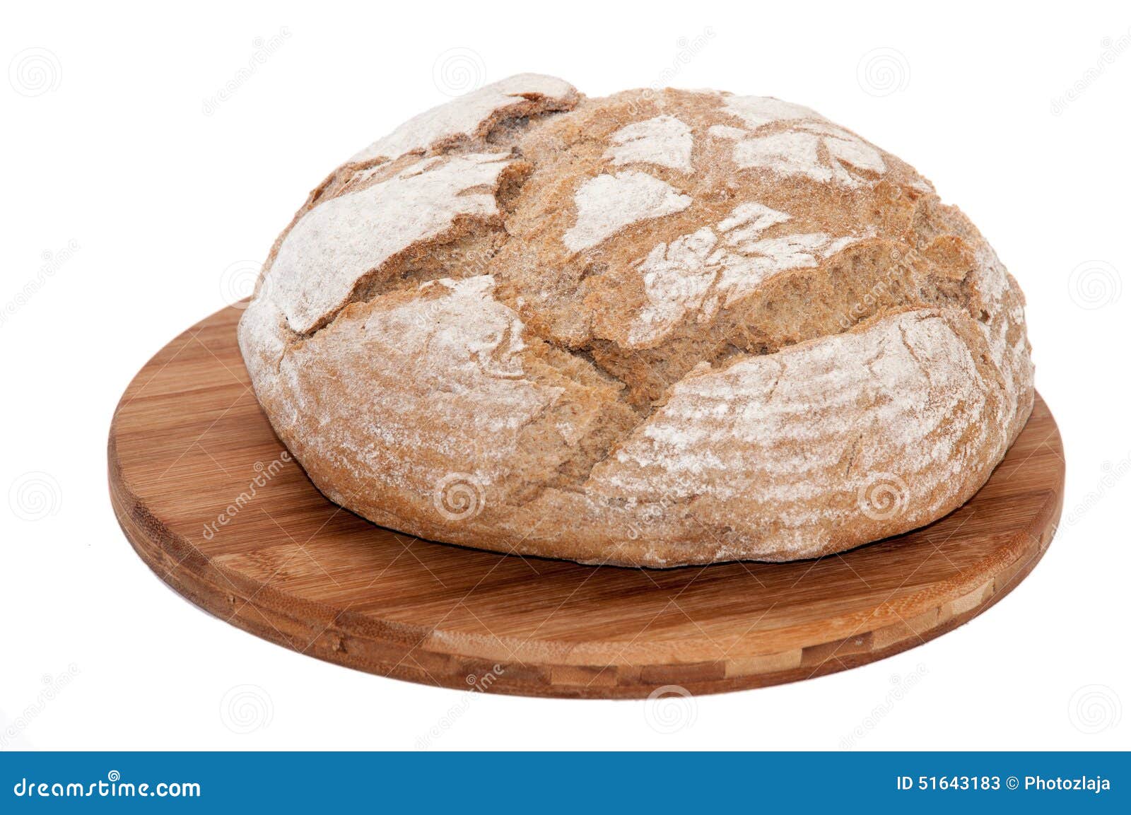 Top View on Homemade Bread on a Kitchen Board Stock Image - Image of ...