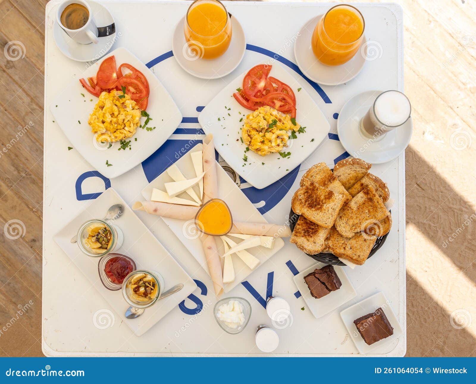 Top View Hot of a White Table Full of Food Stock Photo - Image of plate ...