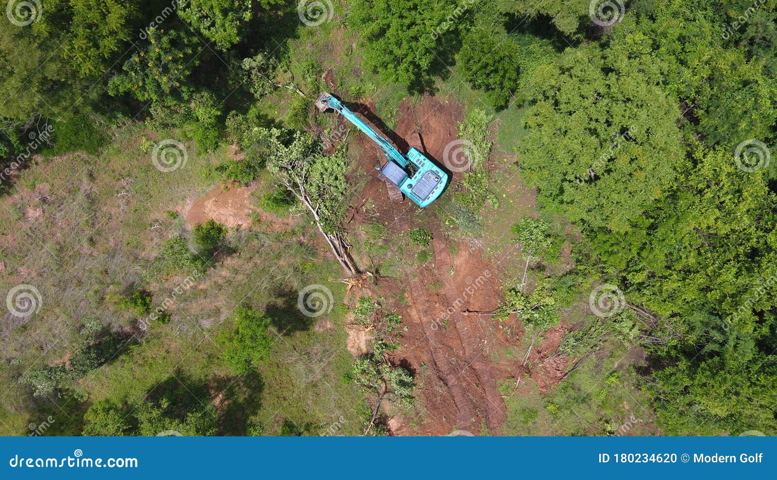 The Top View of Human Deforestation . Stock Photo - Image of ...