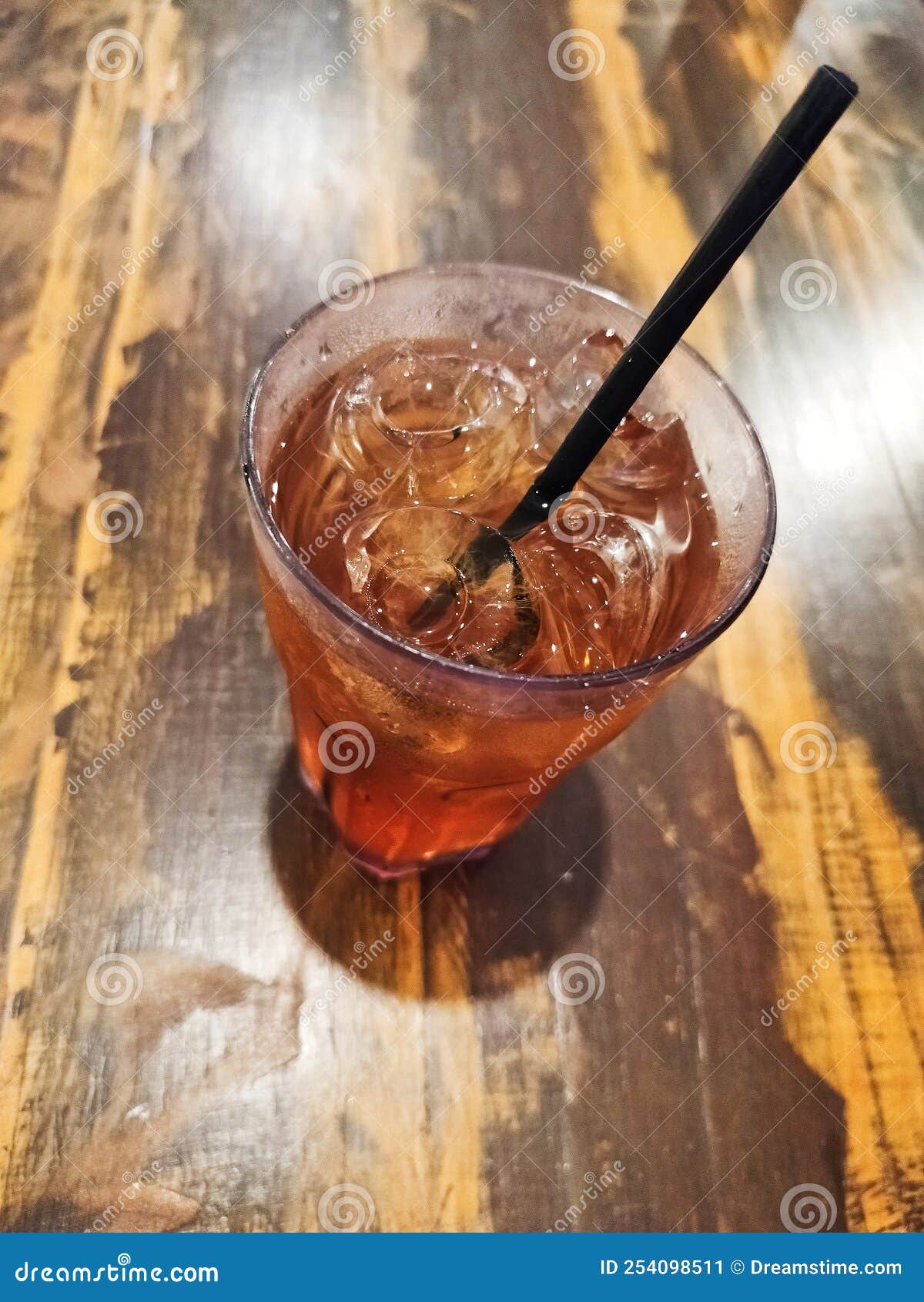 Top View of Iced Tea on the Table Stock Image - Image of dish, brochure ...
