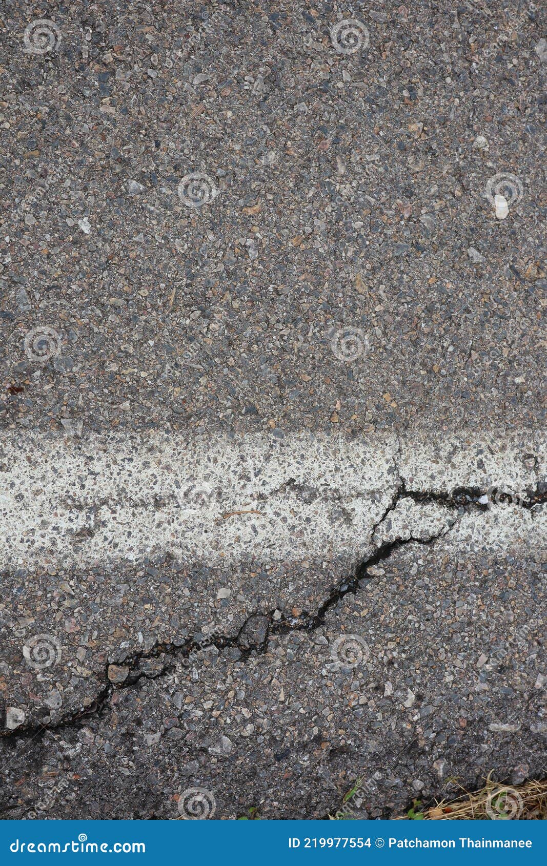 Top View, Image for Cement Road Surface Texture Background with Cracked ...