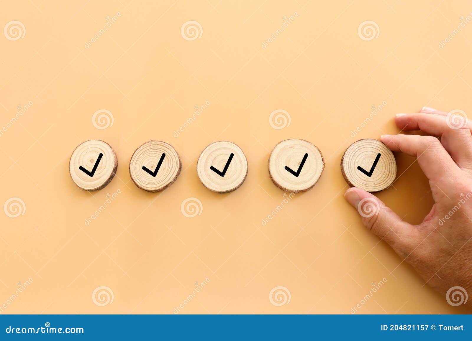 Top View Image of Check Mark Concept Stock Image - Image of checkmark ...