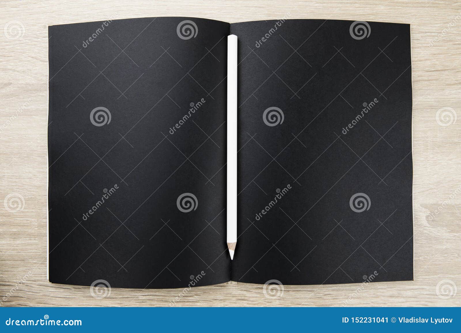 Open Notebook with Blank Pages Stock Image - Image of book, advertise ...