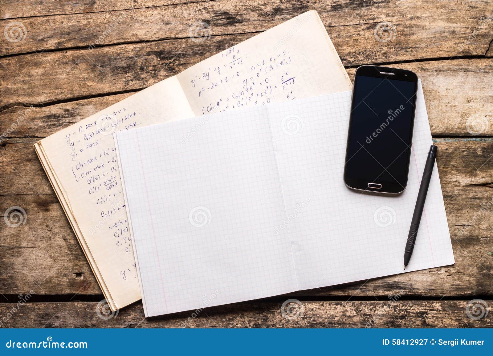 Top View Image of School Notes Background Stock Image - Image of idea ...
