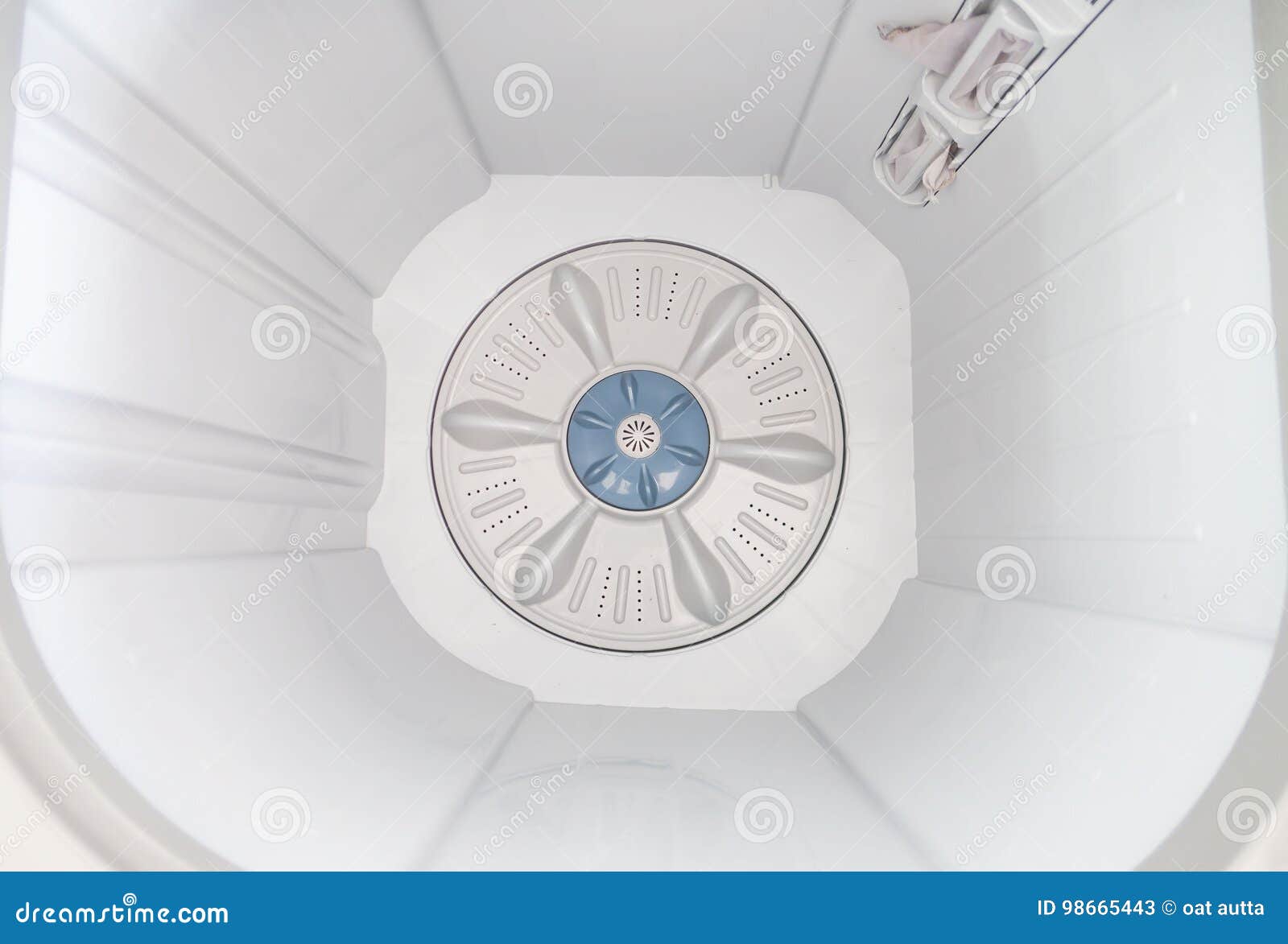 Top View Inside Washing Machine Stock Image - Image of background ...